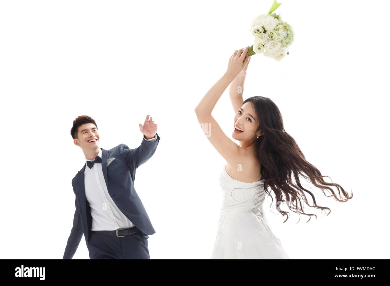 Bride and groom Stock Photo - Alamy