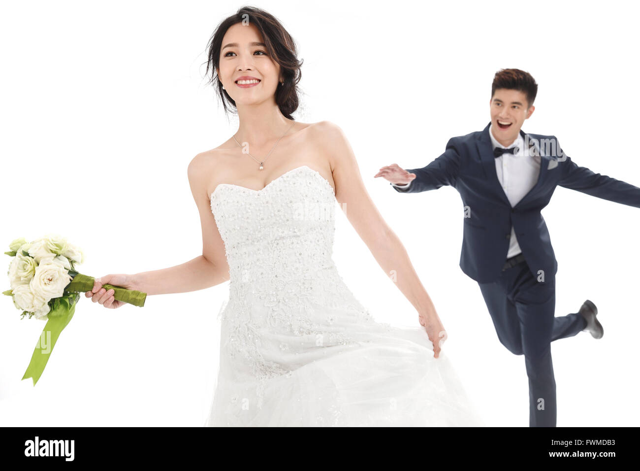 Bride and groom Stock Photo - Alamy