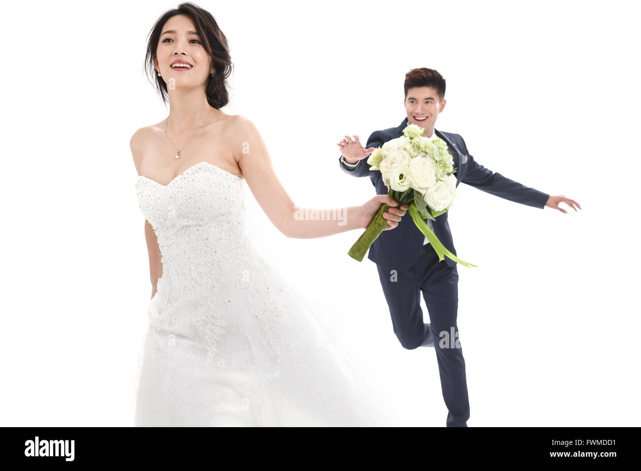Bride and groom Stock Photo - Alamy