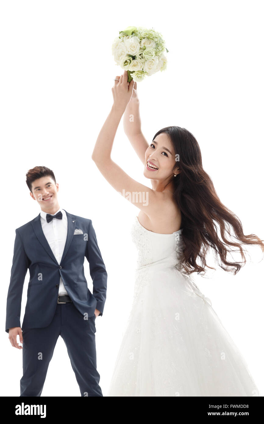 Bride and groom Stock Photo - Alamy