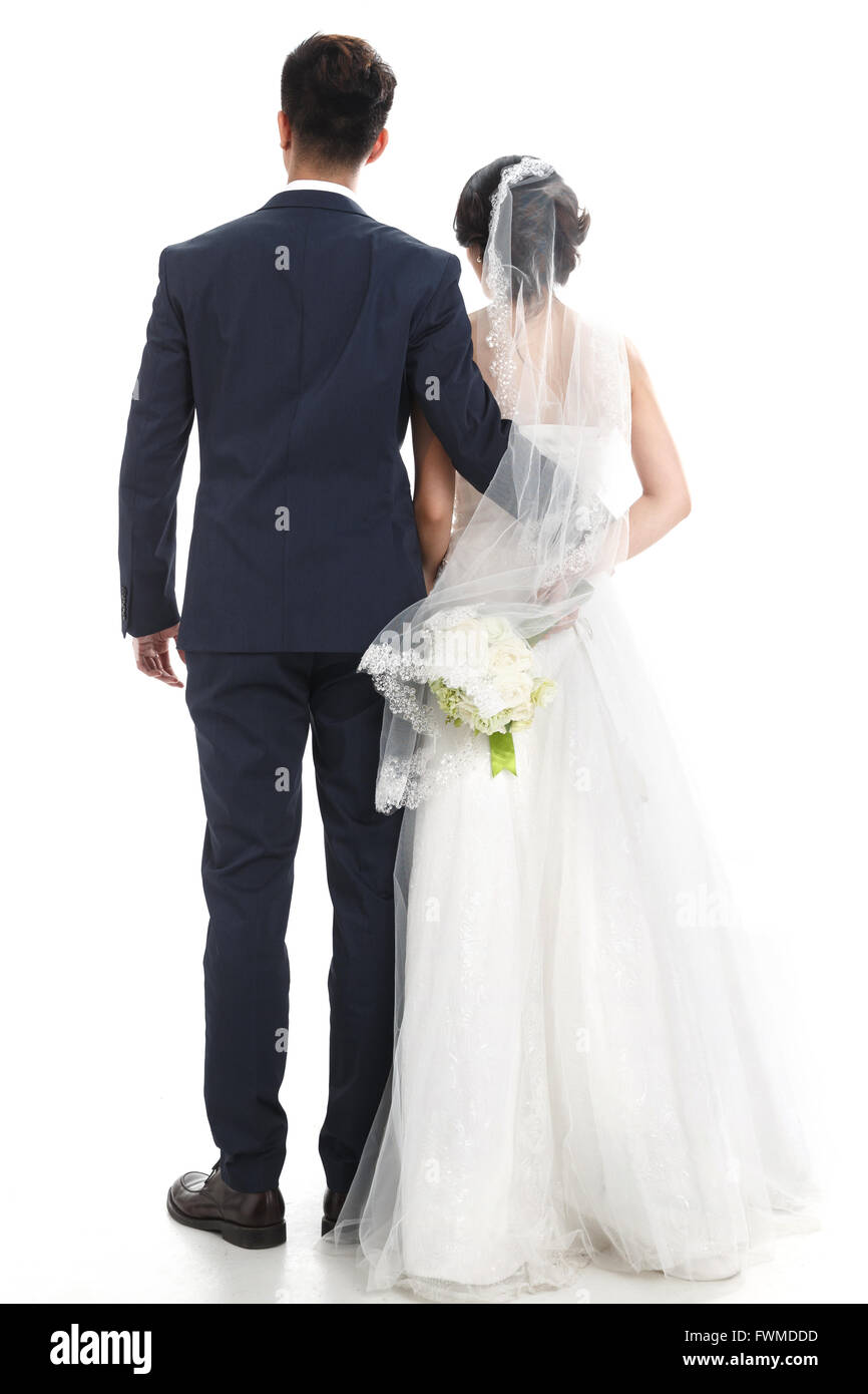 Bride and groom Stock Photo - Alamy
