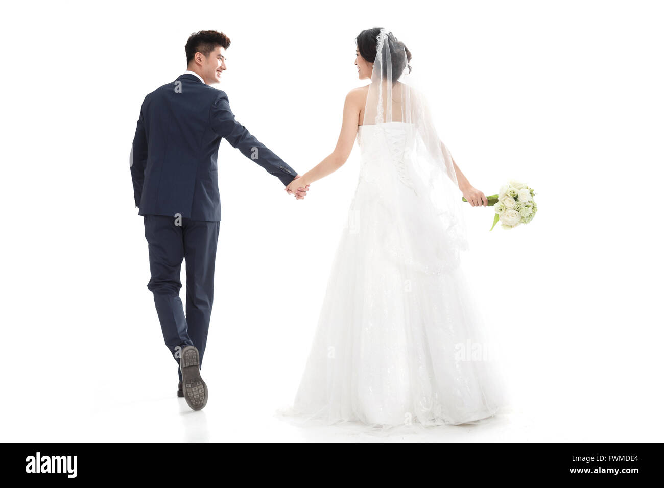 Bride and groom Stock Photo - Alamy