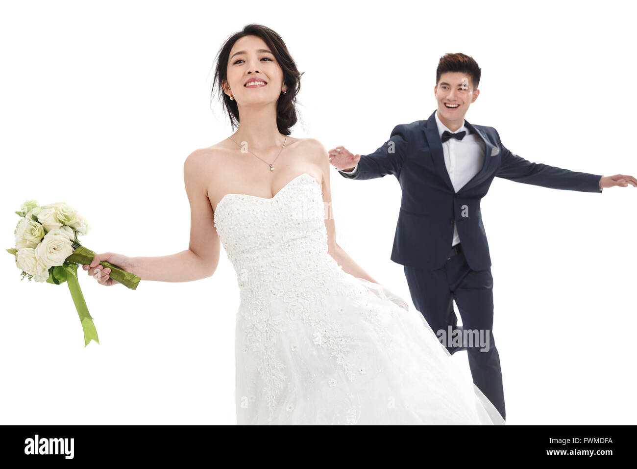 Bride and groom Stock Photo - Alamy