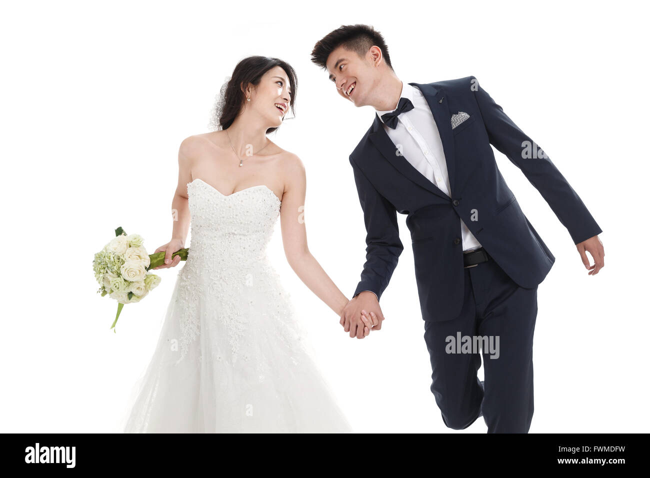 Bride and groom Stock Photo - Alamy