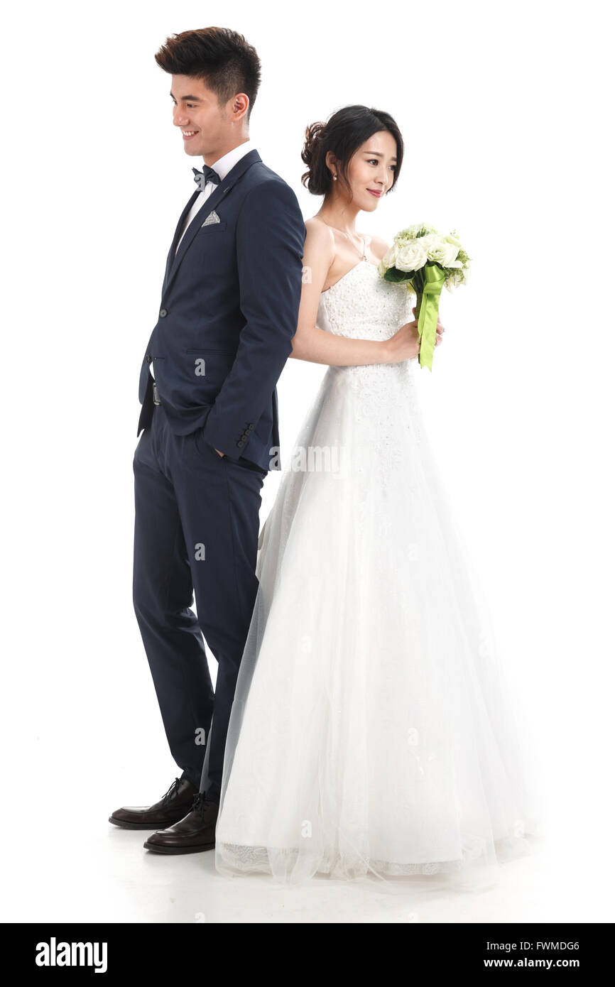 Bride and groom Stock Photo - Alamy