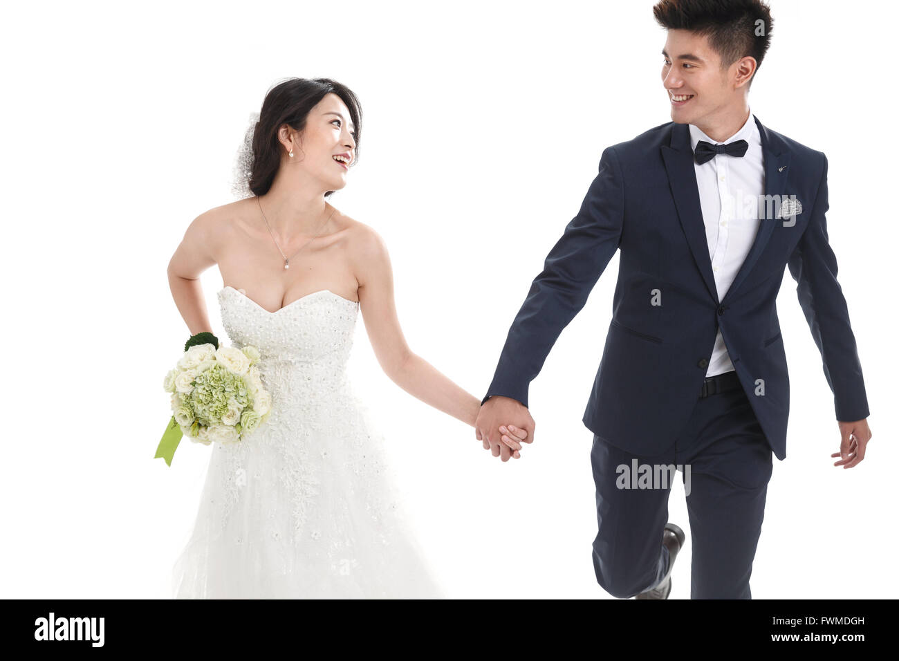 Bride and groom Stock Photo - Alamy