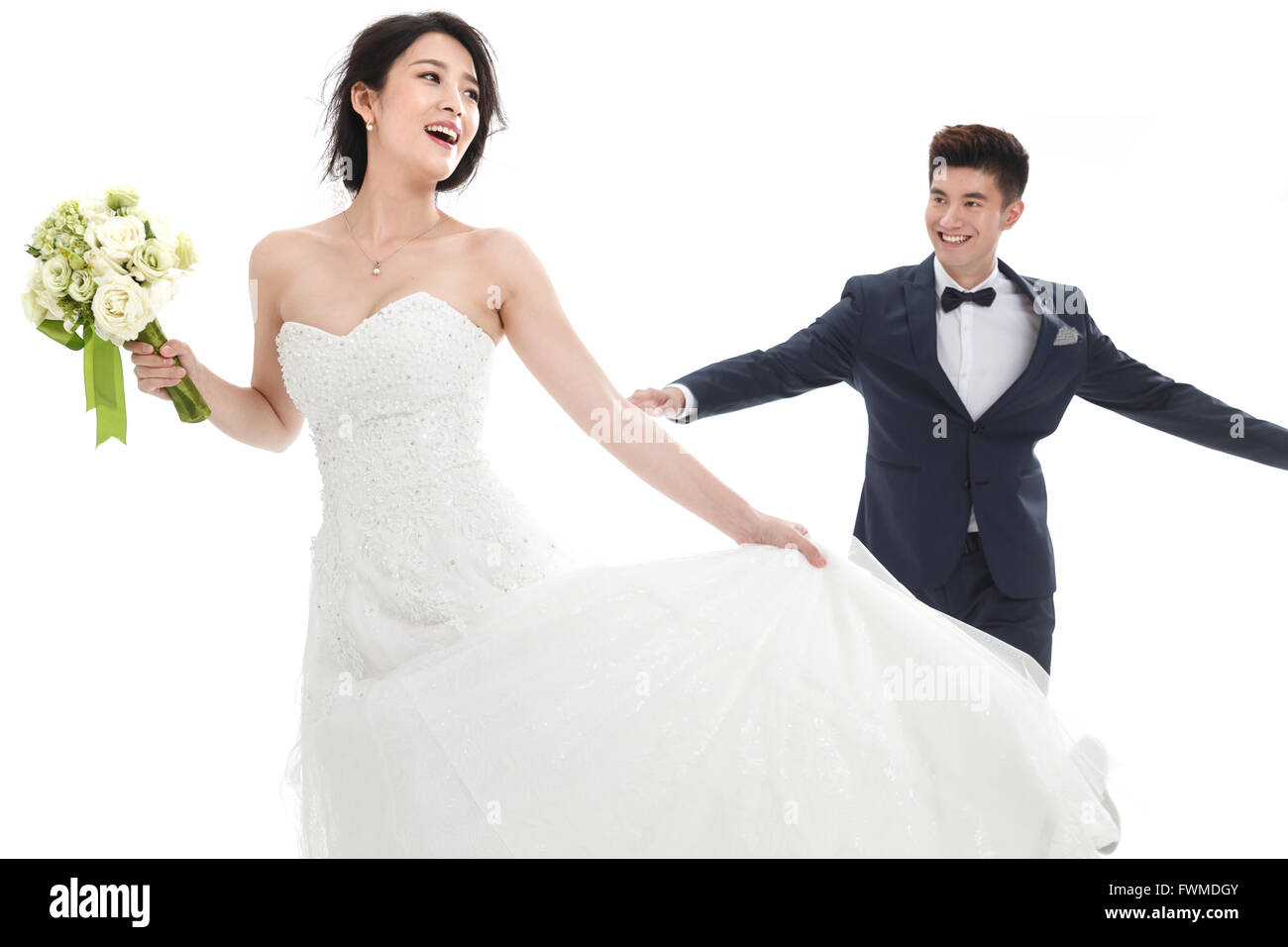 Bride and groom Stock Photo - Alamy