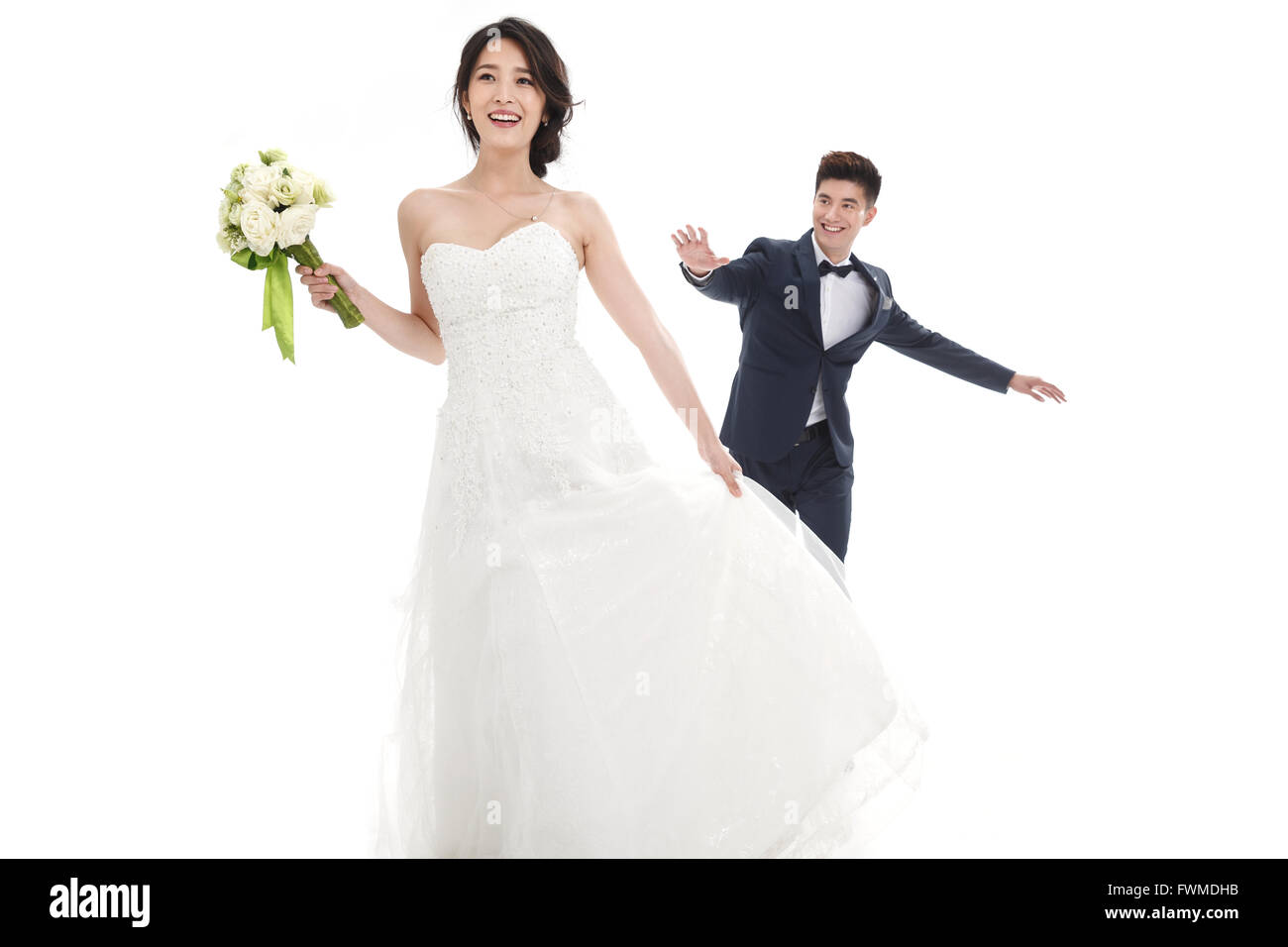 Bride and groom Stock Photo - Alamy
