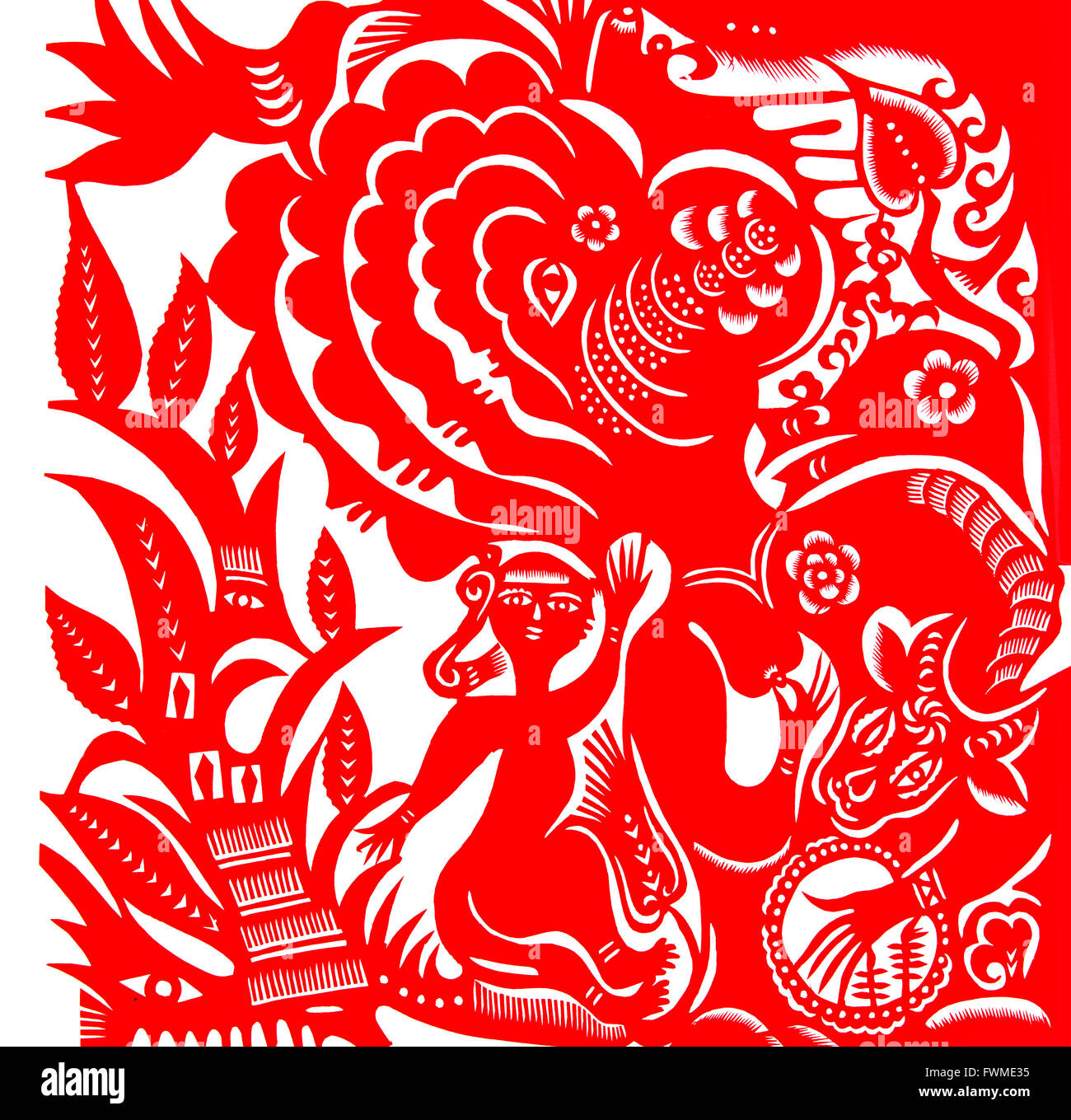 Chinese paper cutting art Stock Photo - Alamy