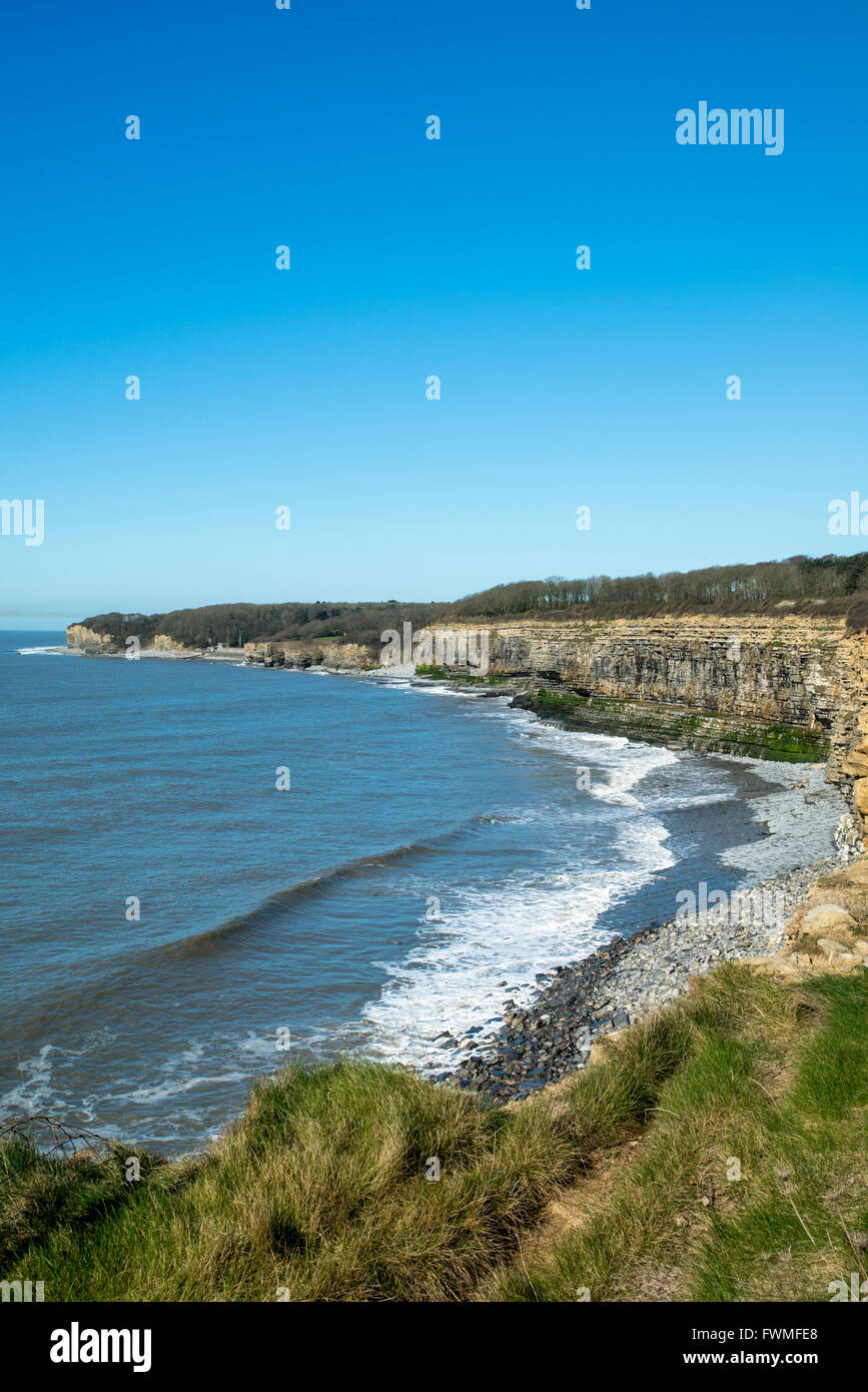 Coastal path with views of a headland and cliffs Stock Photo - Alamy