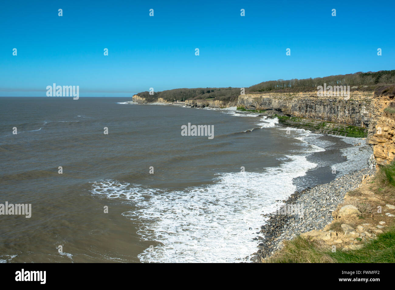 Coastal path with views of a headland and cliffs Stock Photo - Alamy