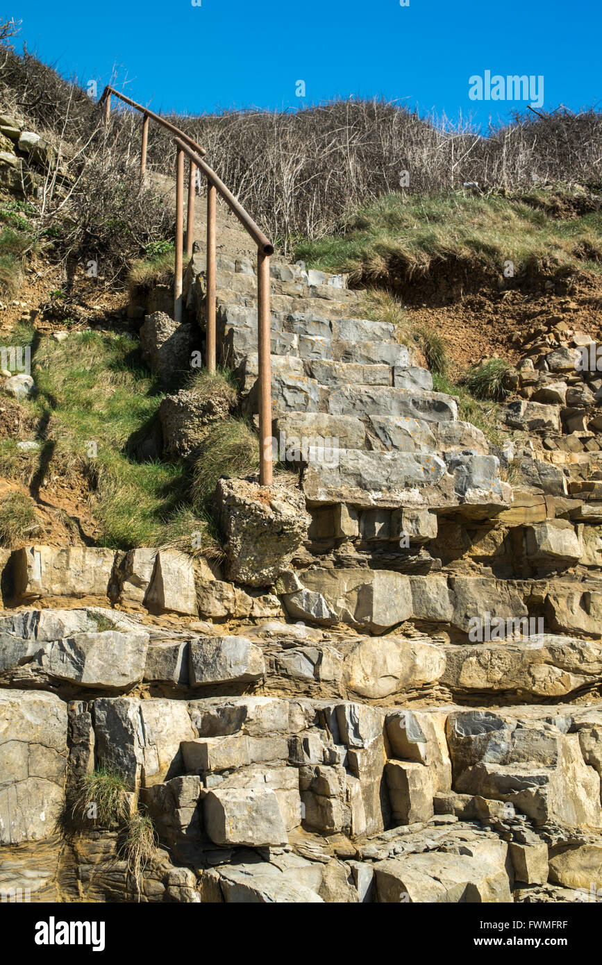 Steps up cliff hi-res stock photography and images - Alamy