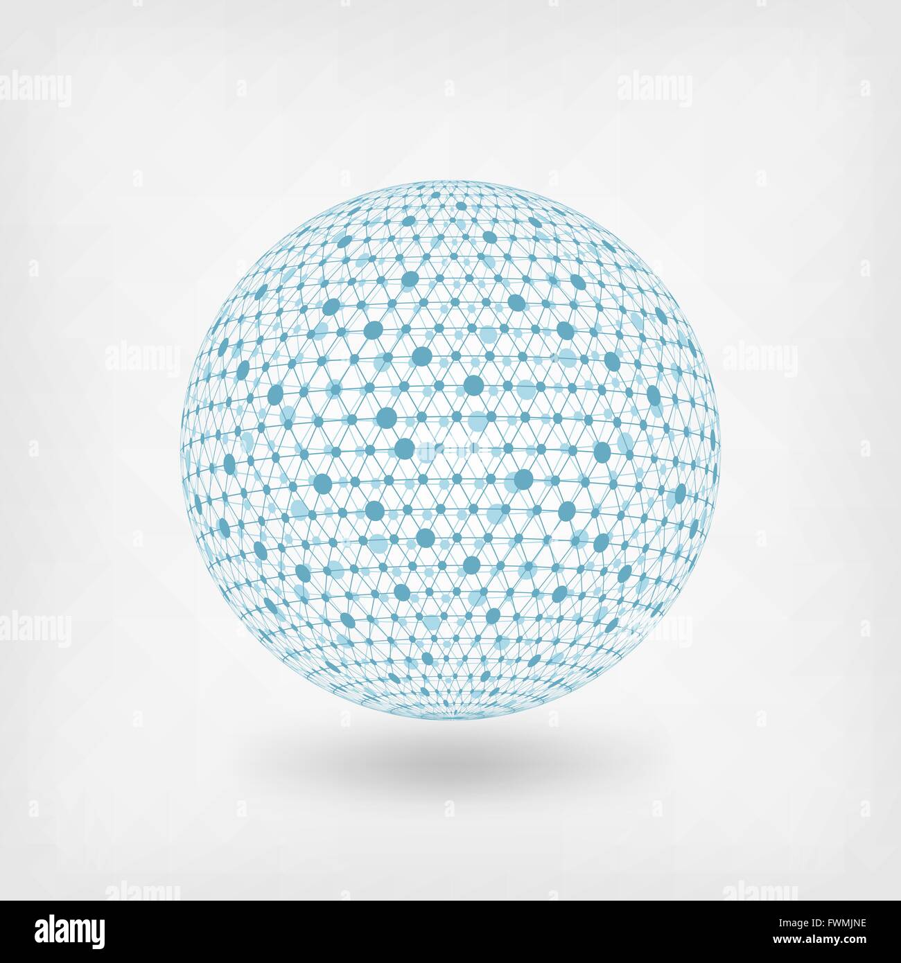 blue sphere network. vector illustration - eps 10 Stock Vector Image ...