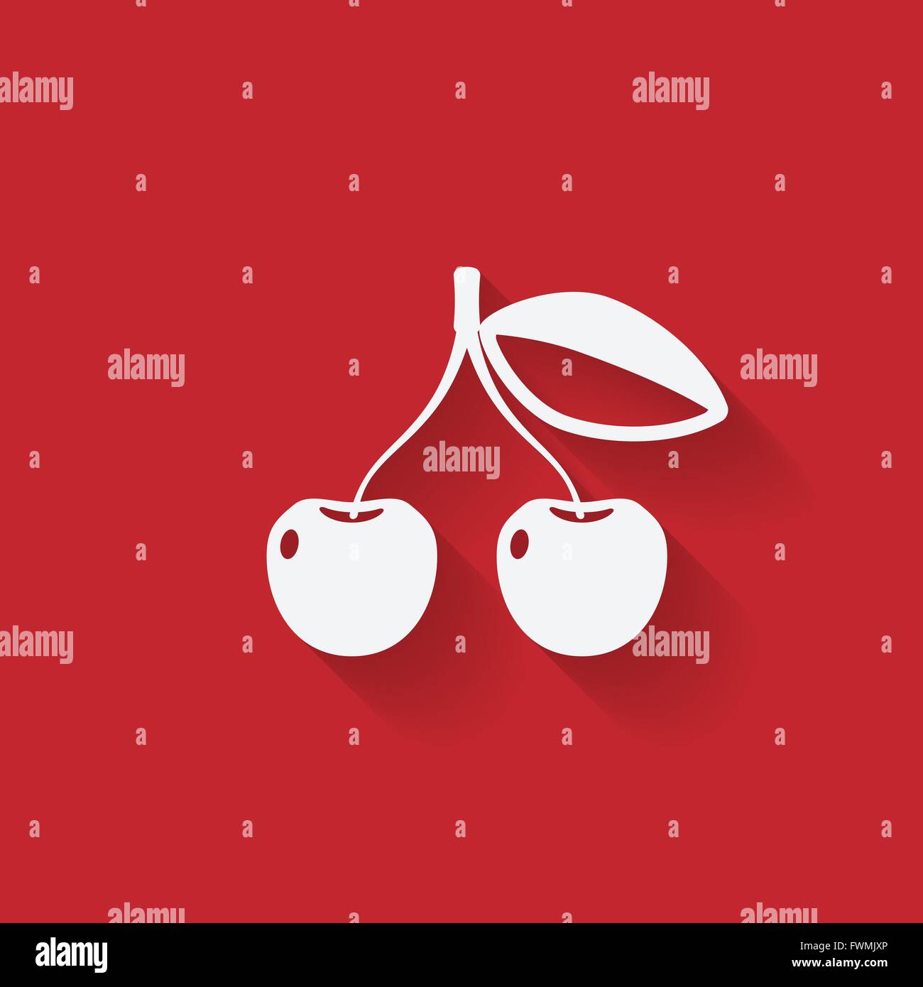 Cherry icon Stock Vector Images - Alamy