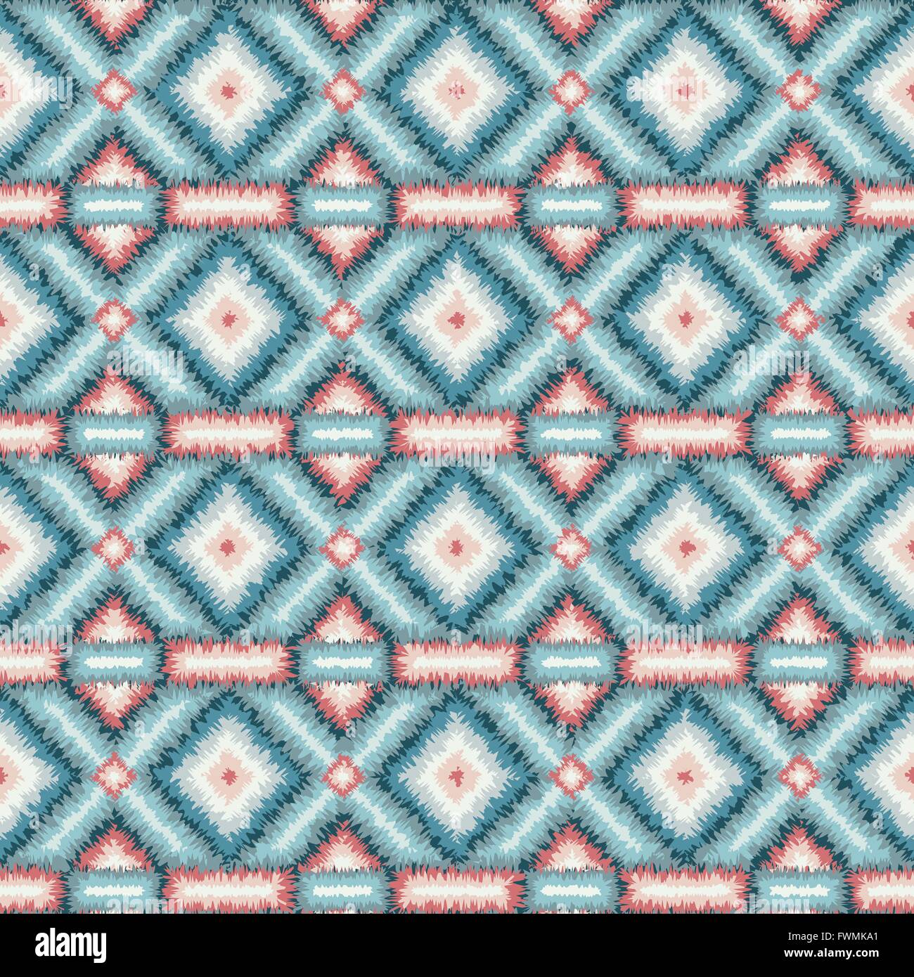 ethnic rhombus tribal seamless pattern. vector illustration - eps 8 ...