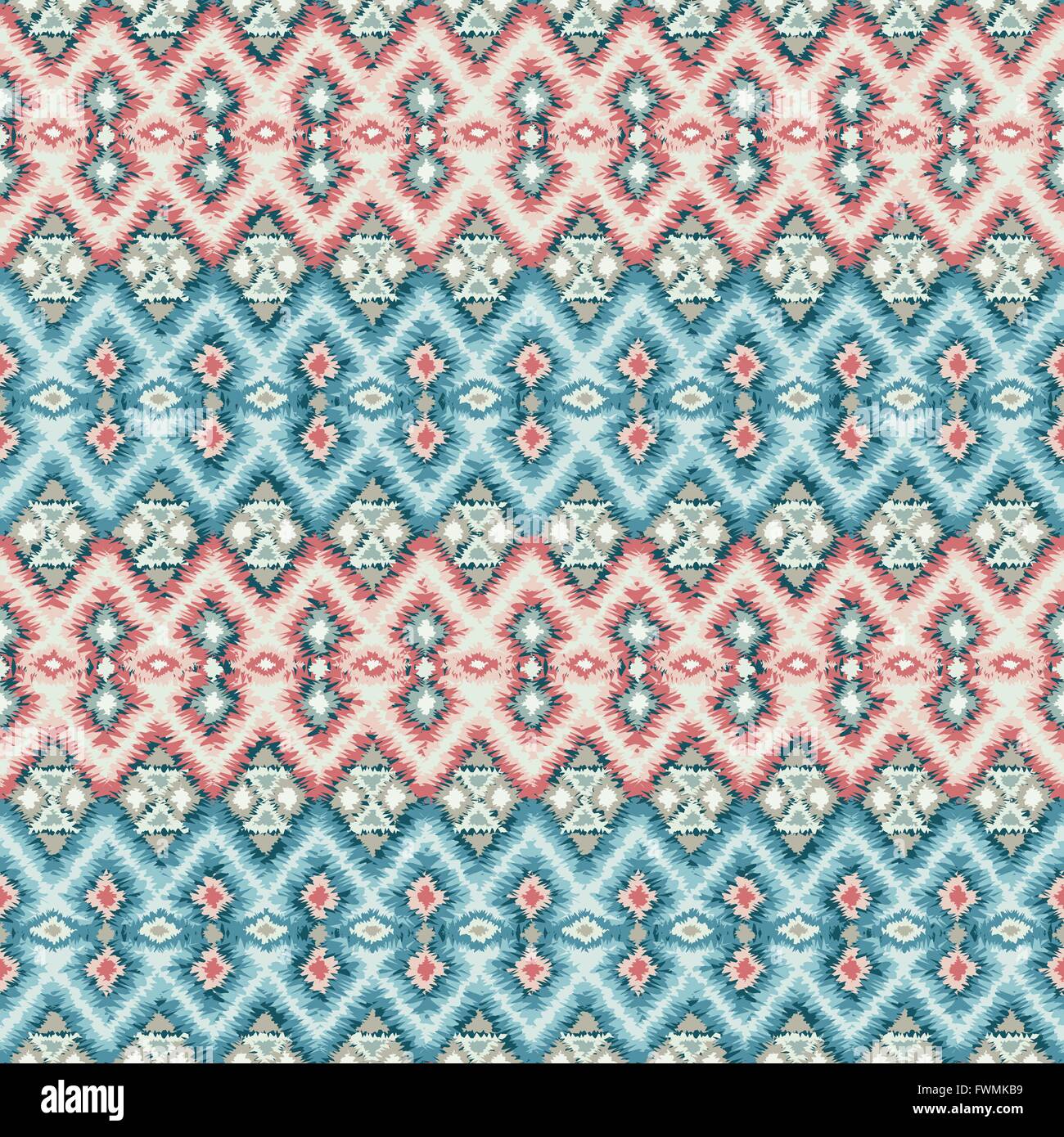 ethnic rhombus tribal seamless pattern. vector illustration - eps 8 ...