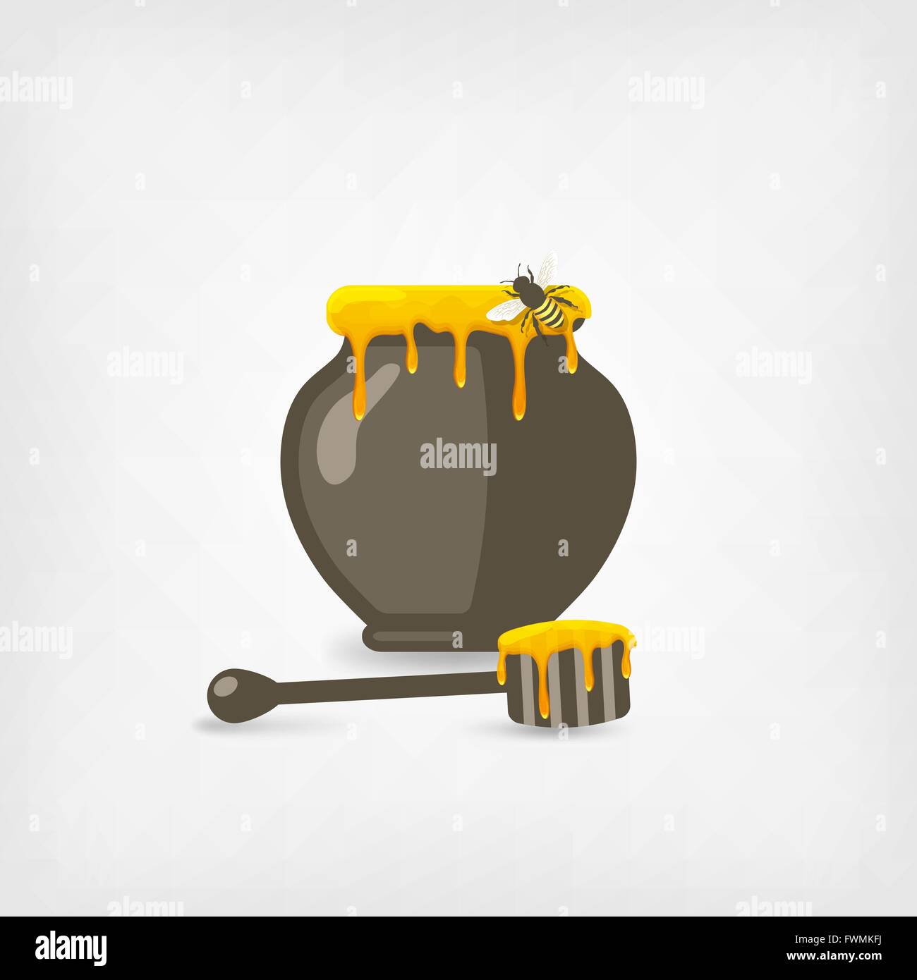 The honey pot Stock Vector Images - Alamy
