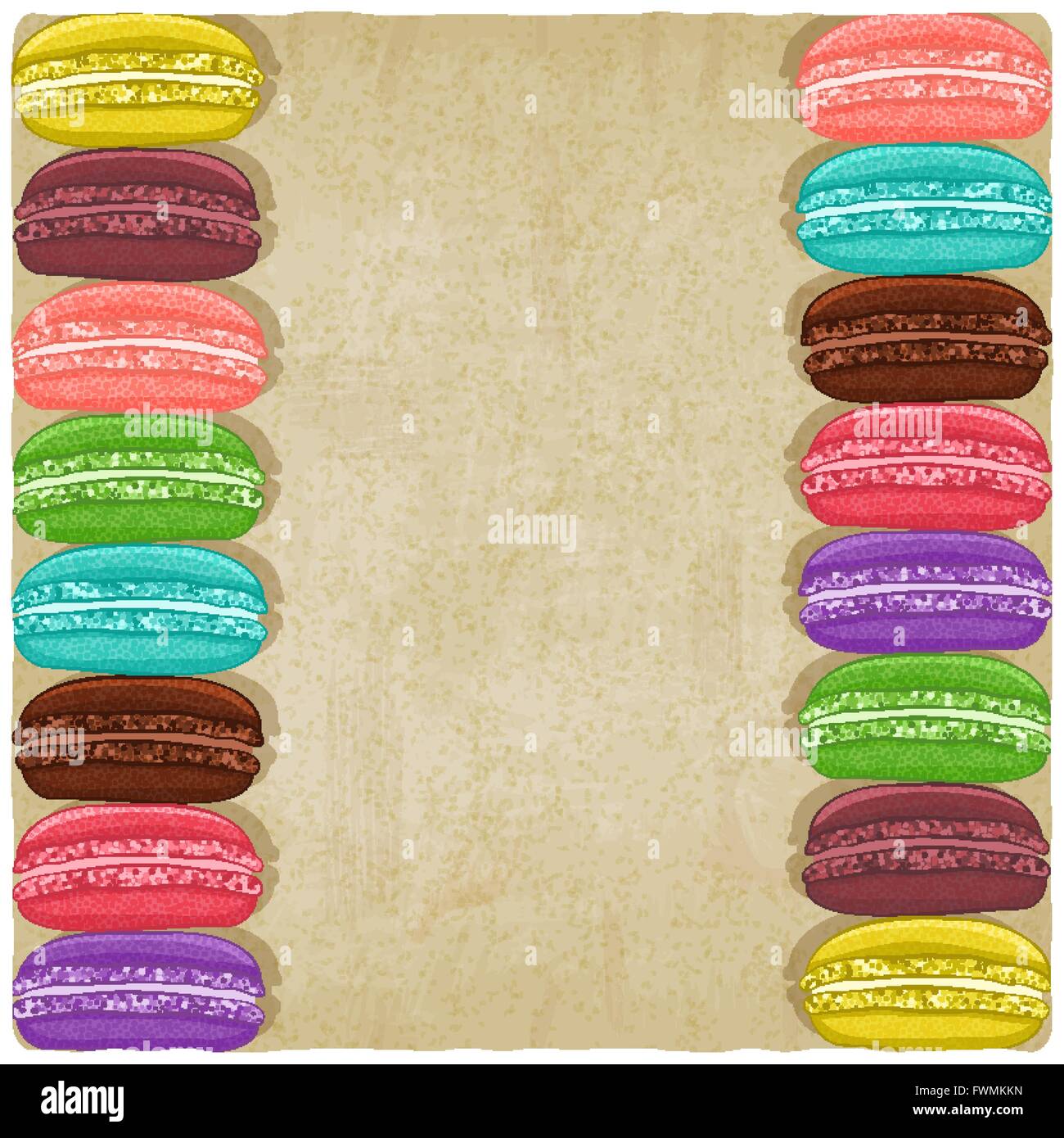 Macaroon vector vectors hi-res stock photography and images - Alamy