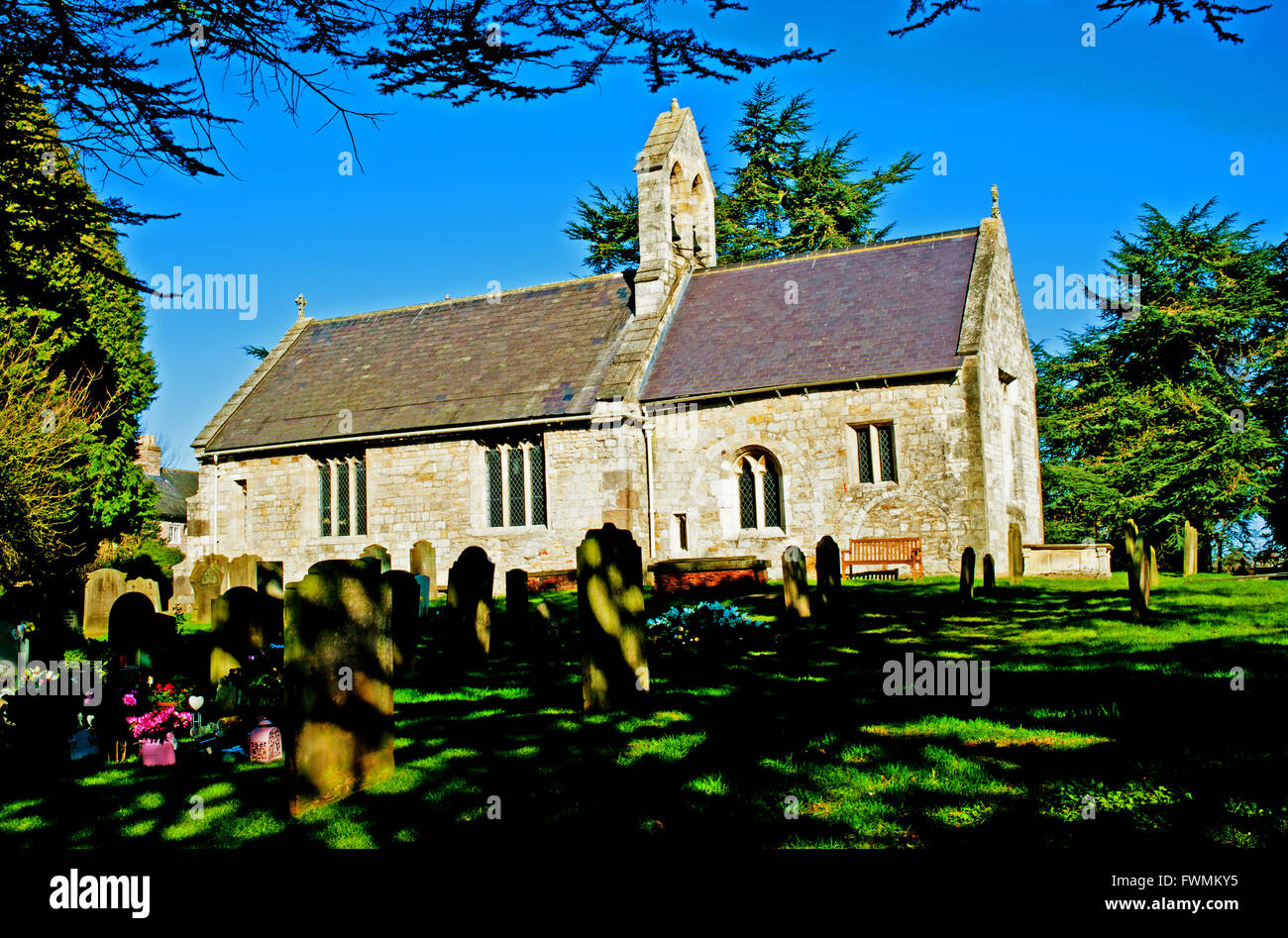 St. Everildas Church at Nether Poppleton in Yorkshire Stock Photo - Alamy