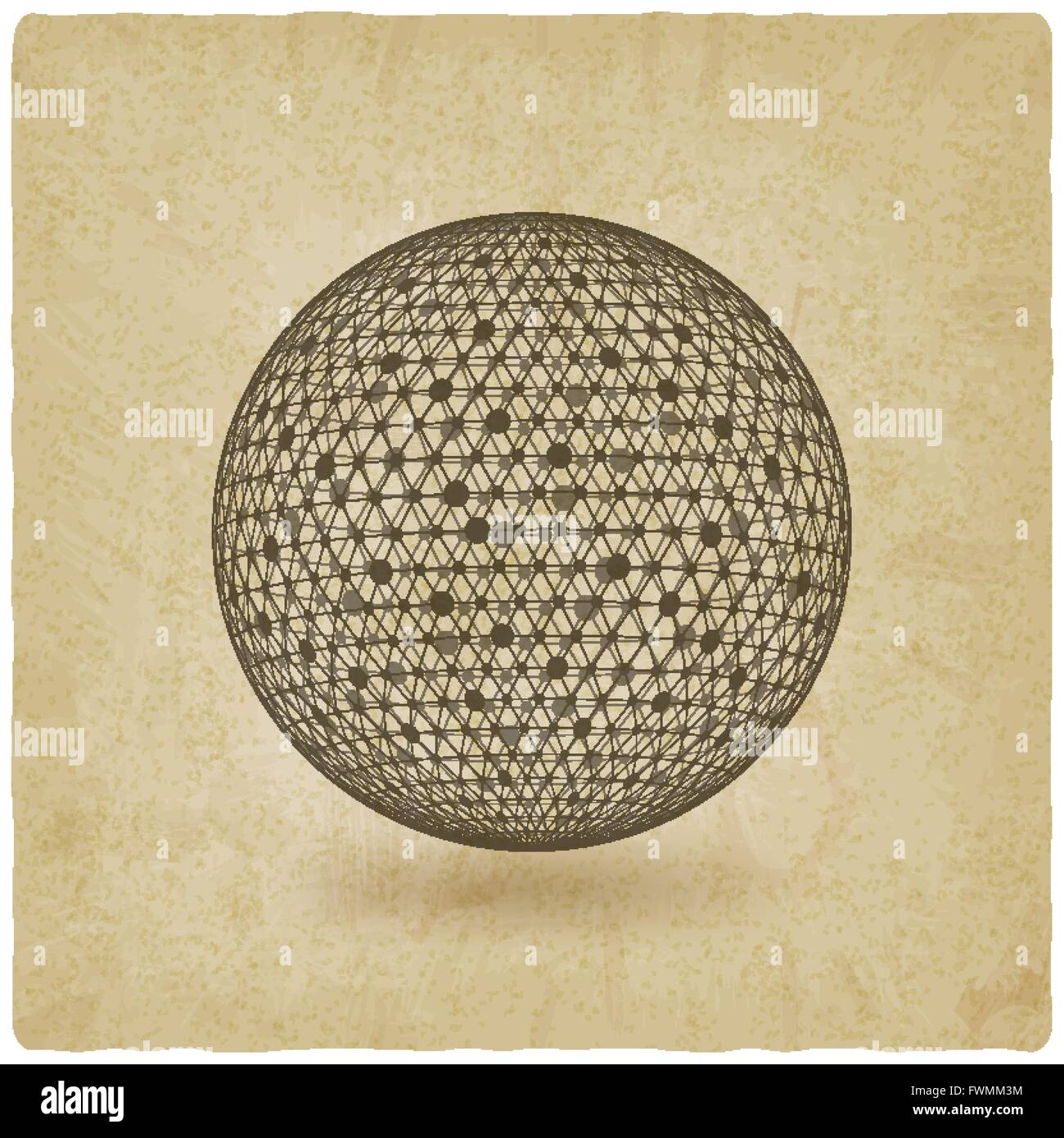 sphere network old background. vector illustration - eps 10 Stock ...
