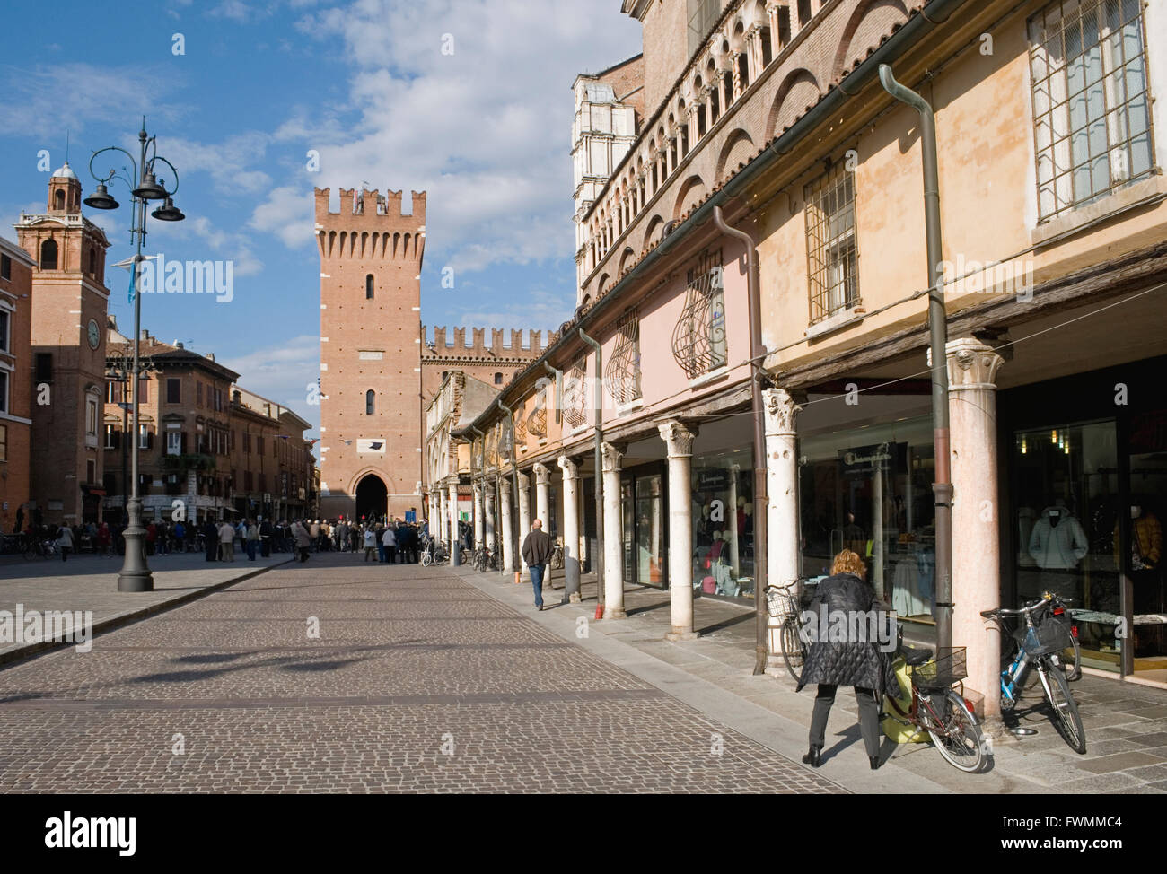 Loggia of the merchants, Piazza Trento e Trieste square arcades with ...