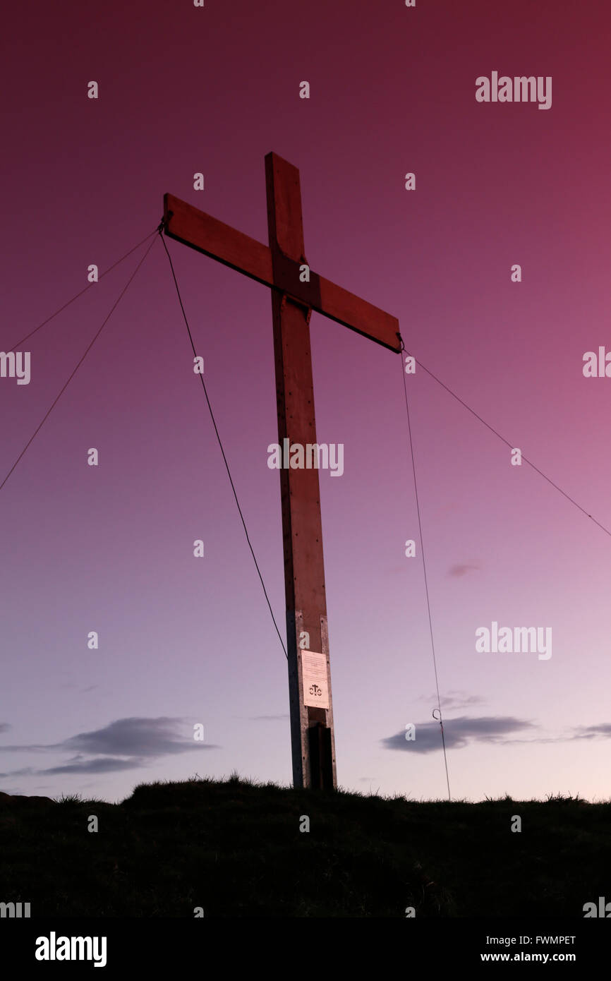 The Easter Cross at Surprise View, Otley Chevin, Otley, Nr Leeds. The ...
