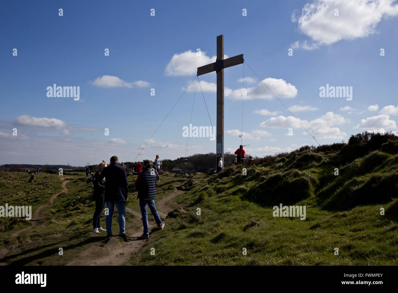 The Easter Cross at Surprise View, Otley Chevin, Otley, Nr Leeds. The ...