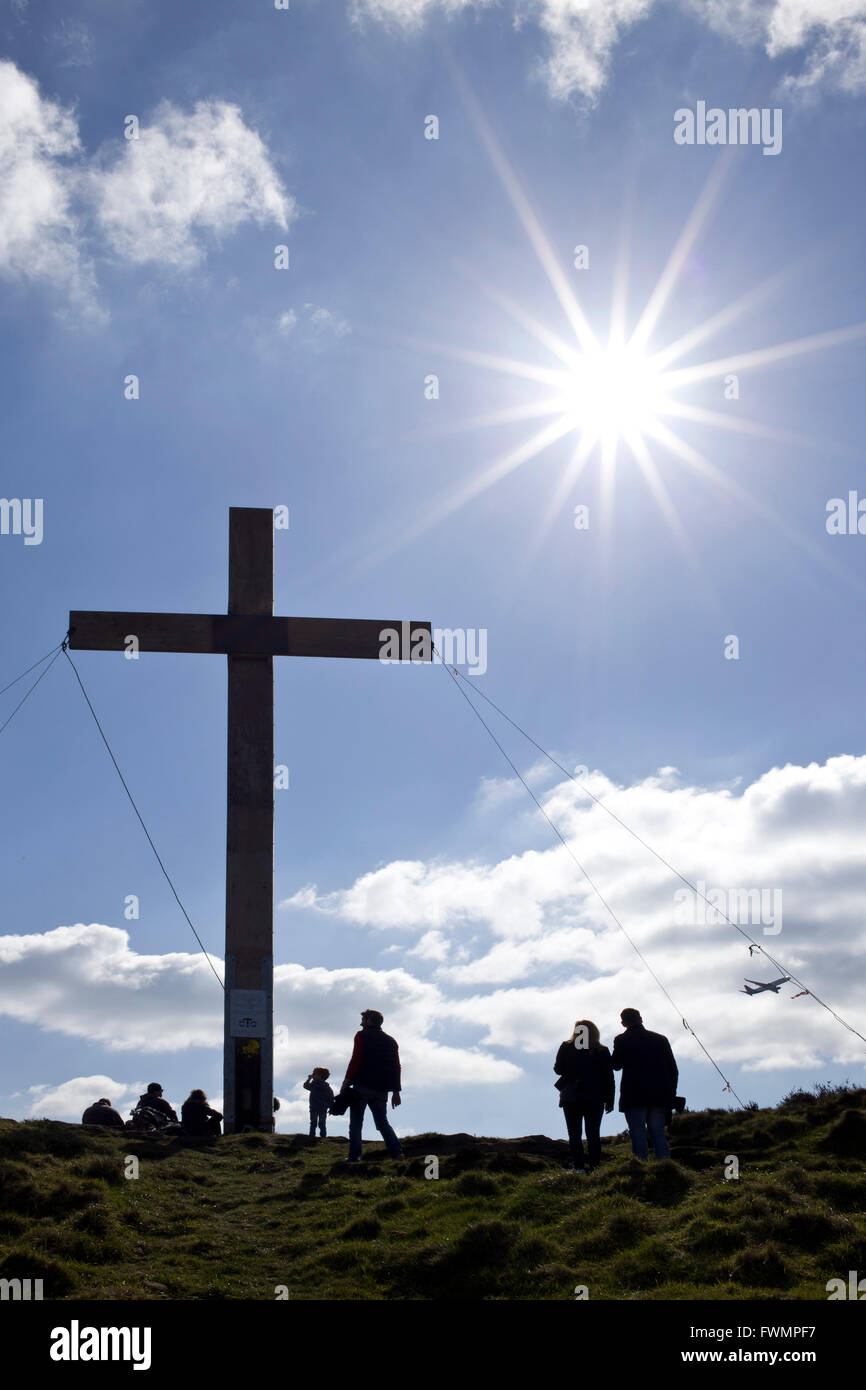 The Easter Cross at Surprise View, Otley Chevin, Otley, Nr Leeds. The ...