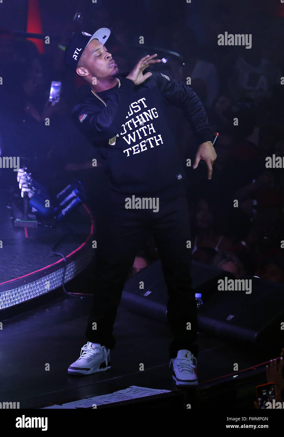 TI Harris performs at Drais Nightclub Featuring: T.I. Harris Where: Las ...