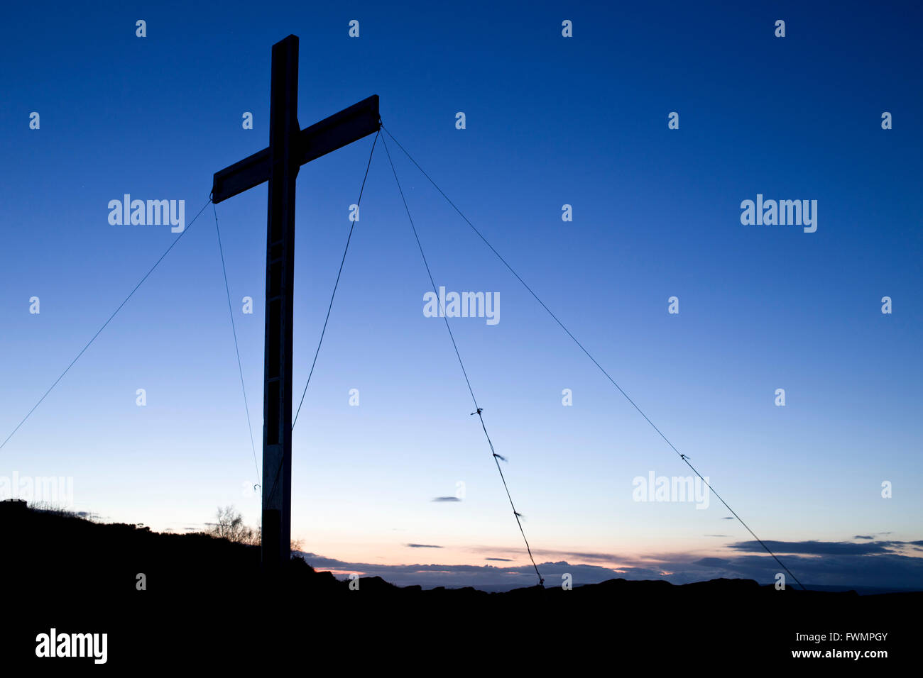 The Easter Cross at Surprise View, Otley Chevin, Otley, Nr Leeds. The ...
