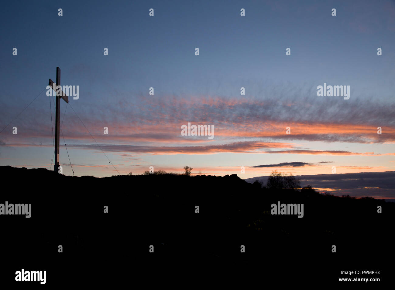 The Easter Cross at Surprise View, Otley Chevin, Otley, Nr Leeds. The ...