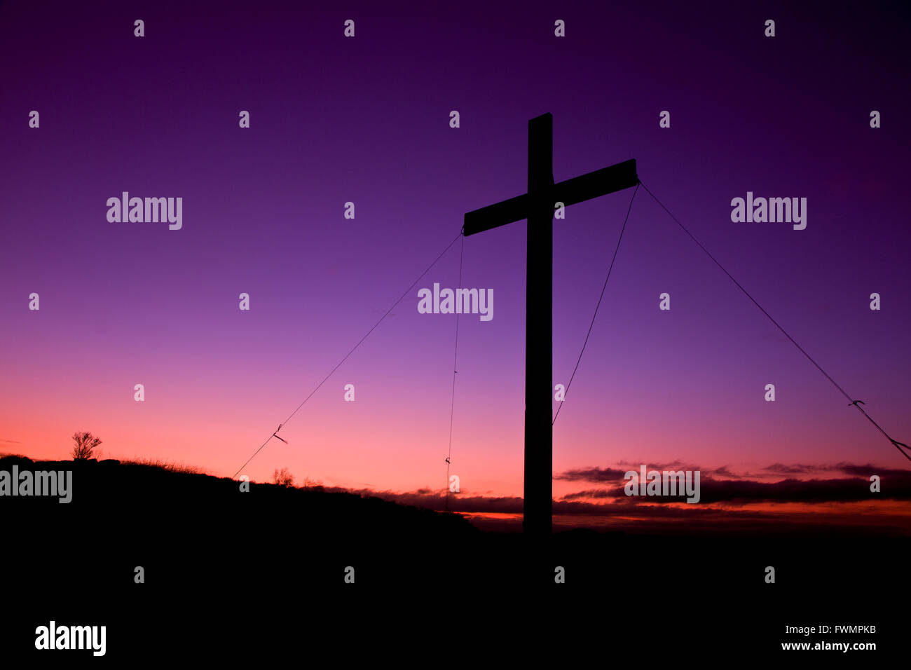 The Easter Cross at Surprise View, Otley Chevin, Otley, Nr Leeds. The ...