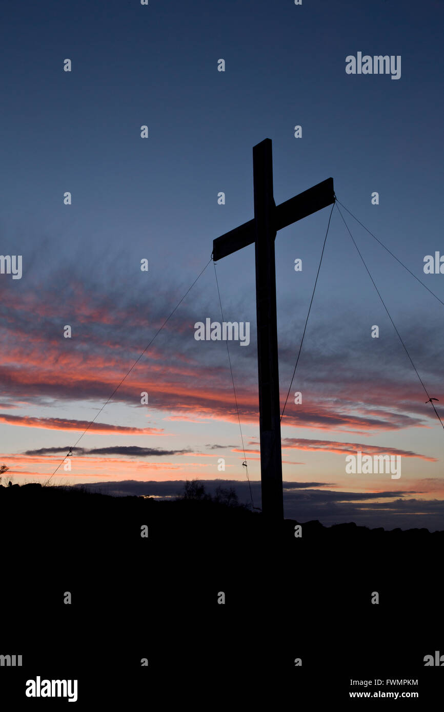 The Easter Cross at Surprise View, Otley Chevin, Otley, Nr Leeds. The ...