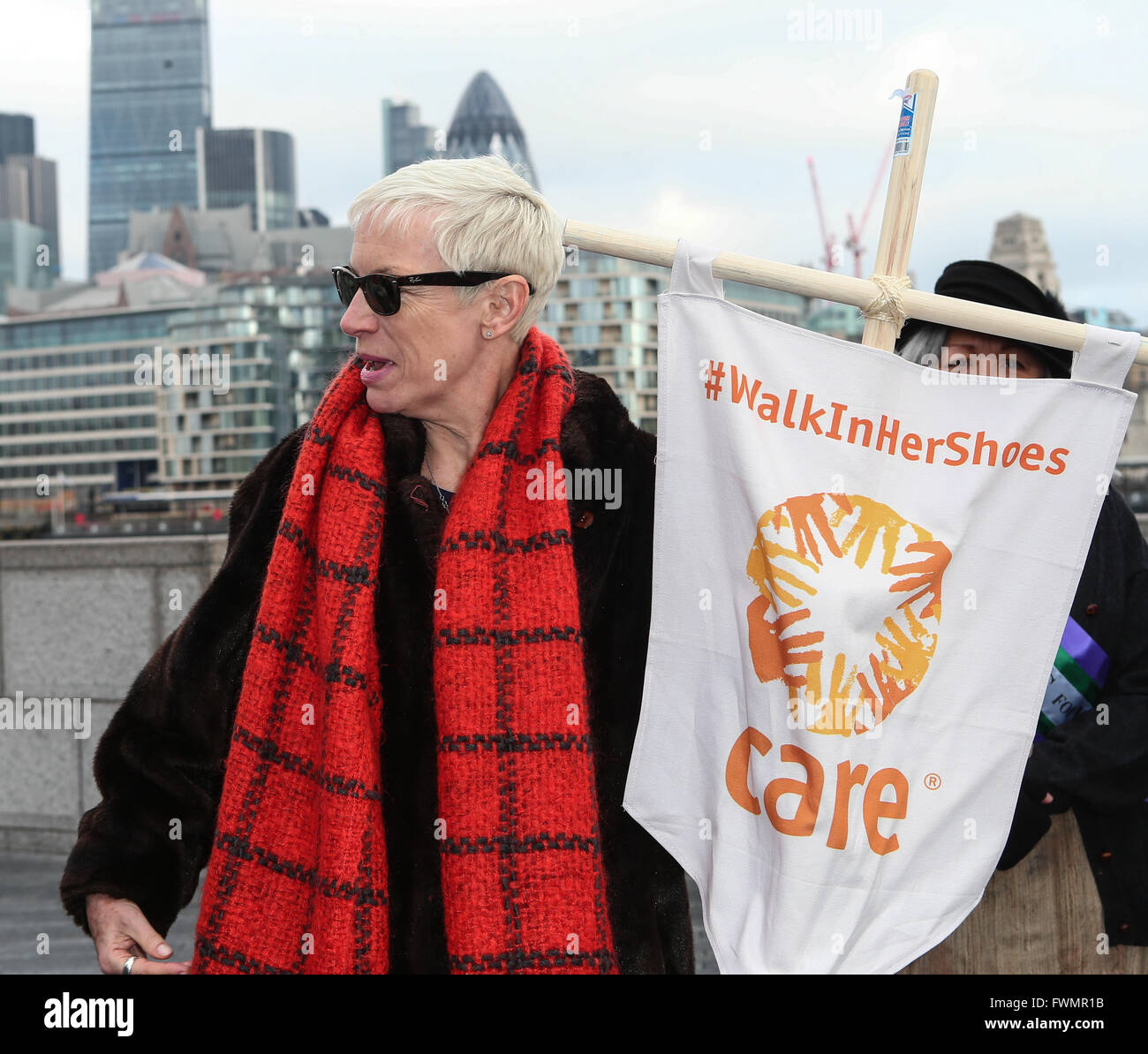 International Women's Day 'Walk In Her Shoes' March Featuring: Annie Lennox Where: London ...