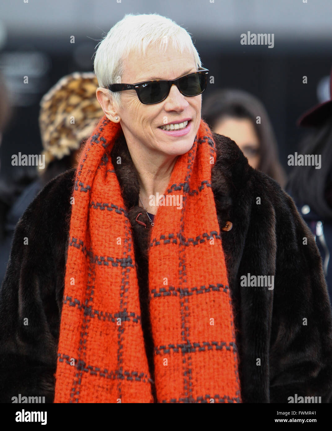 International Women's Day 'Walk In Her Shoes' March Featuring: Annie Lennox Where: London ...