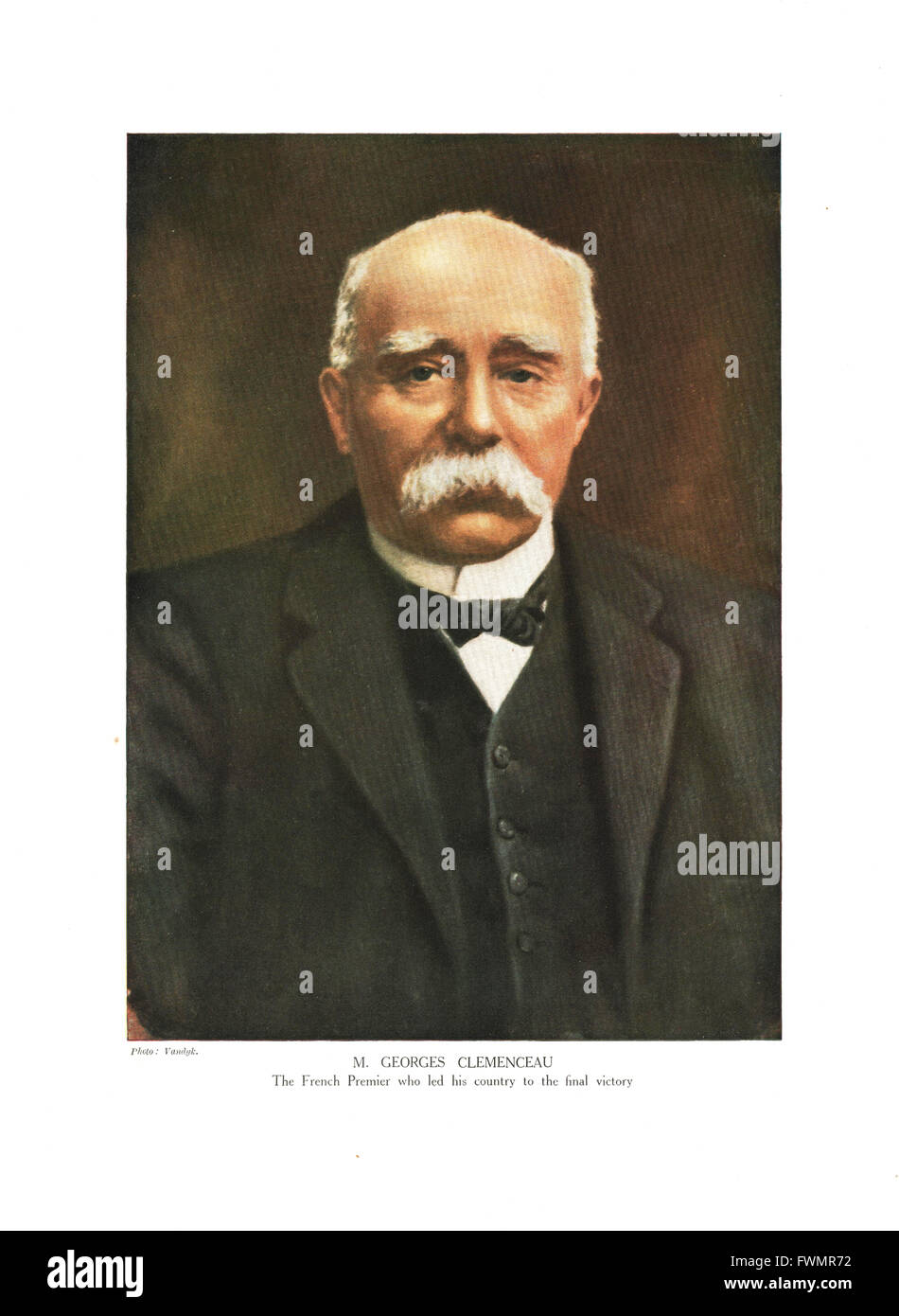 1919 The Great War Illustration of Georges Clemenceau Stock Photo - Alamy