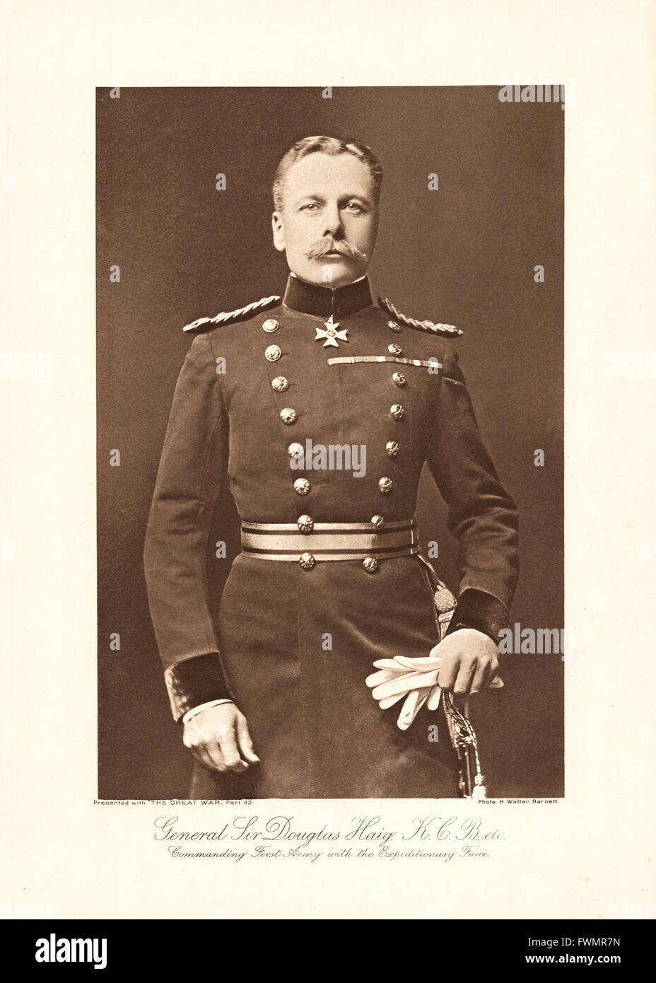 1915 The Great War Illustration of General Sir Douglas Haig Stock Photo ...