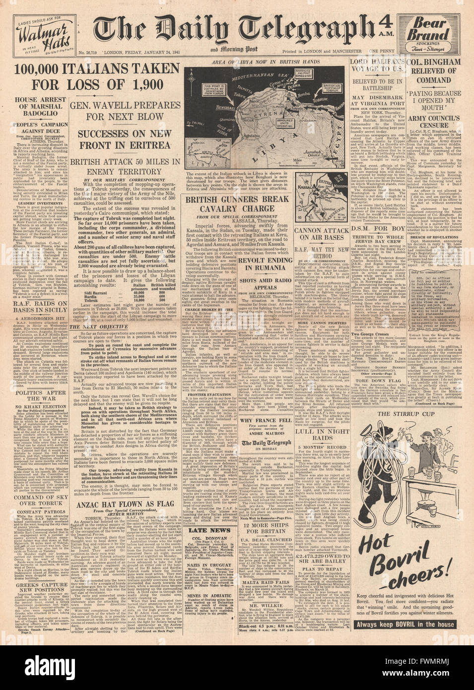 1941 daily telegraph 100 hi-res stock photography and images - Alamy