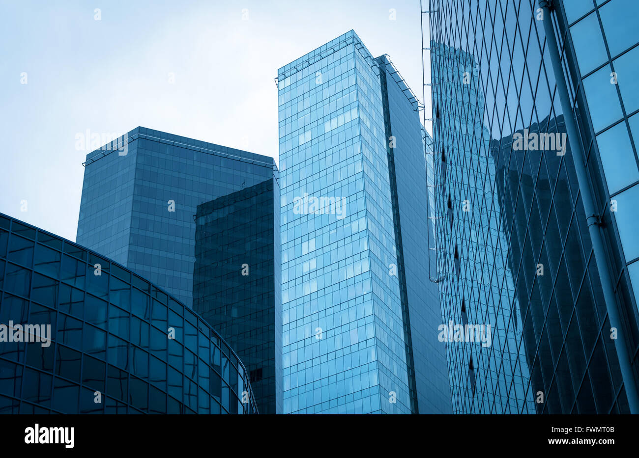 Modern glass buildings in the city Stock Photo - Alamy