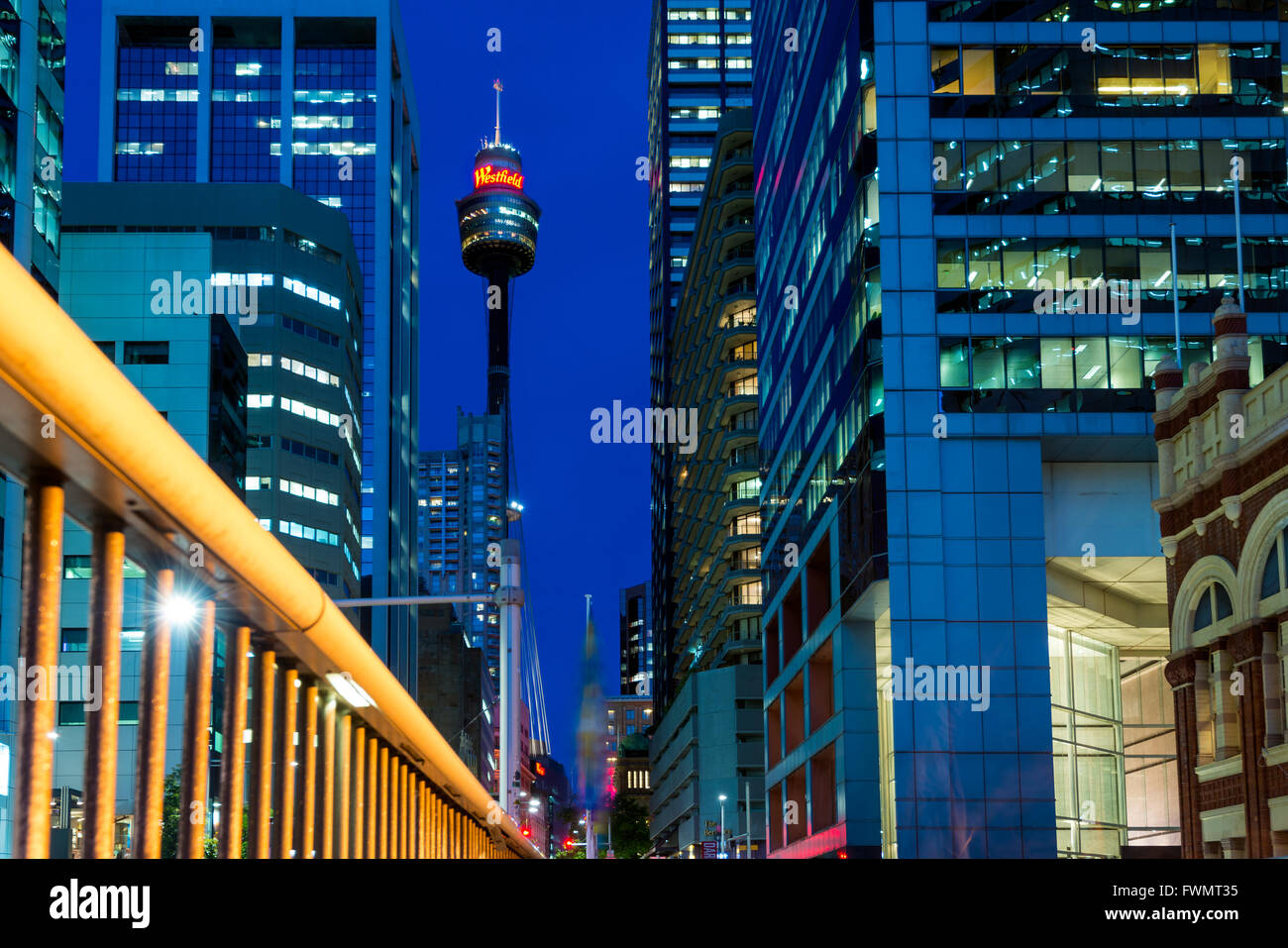 Sydney, Australia - November 10, 2015: Famous Sydney Tower, known as ...