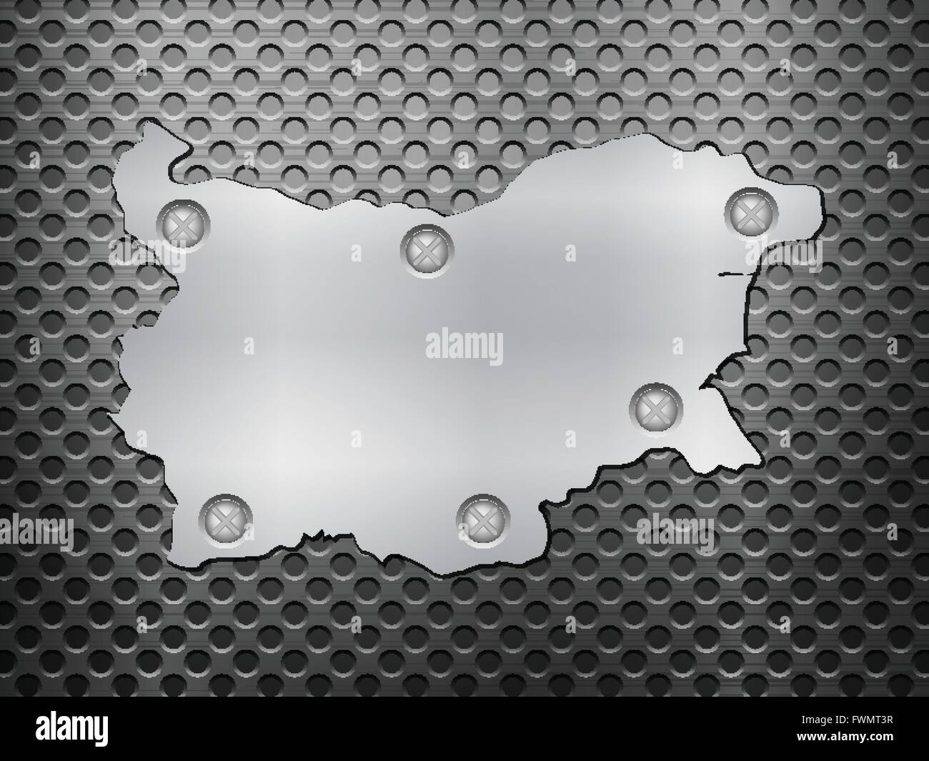 Bulgaria on map europe Stock Vector Images - Alamy