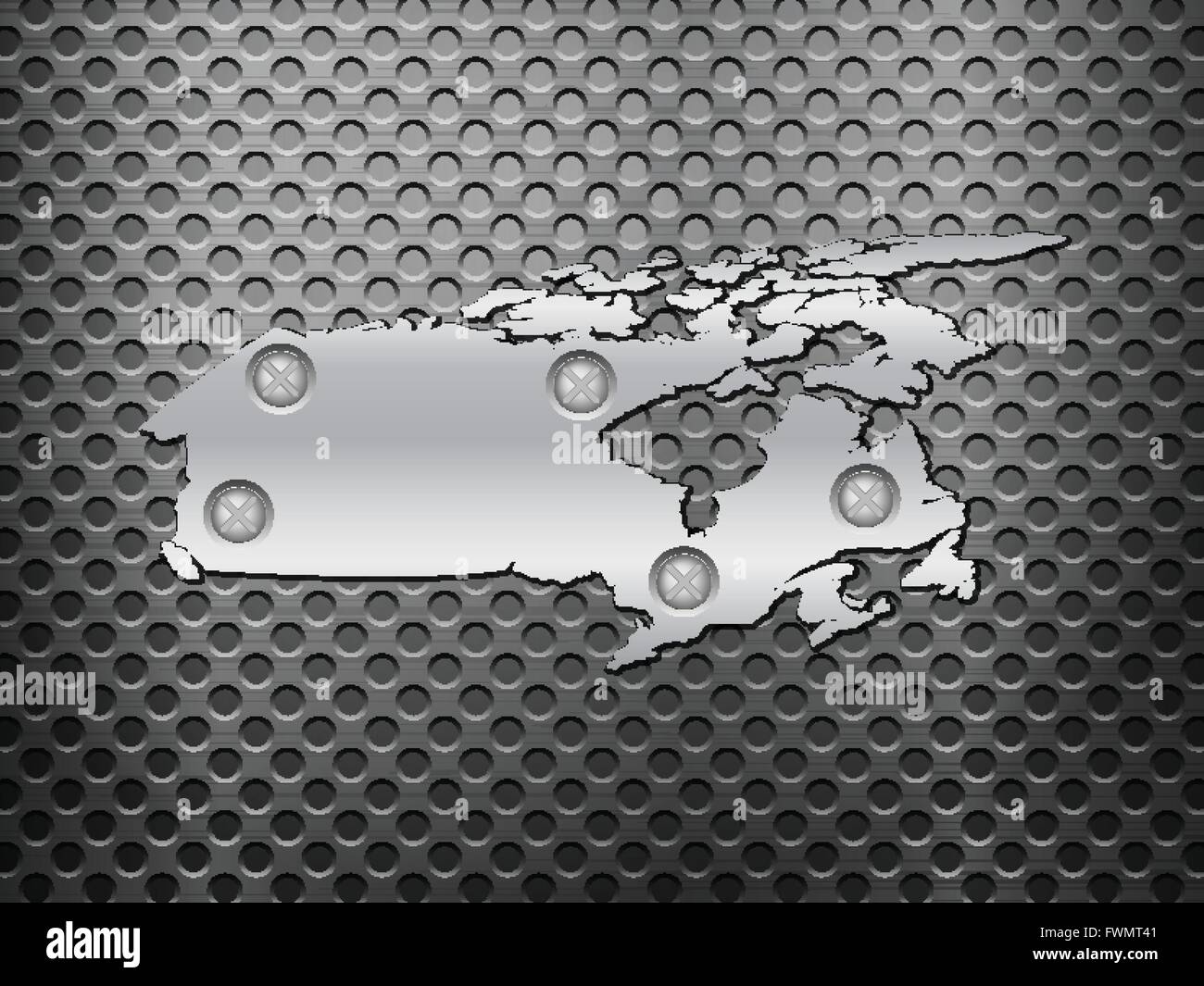 Canada map grey Stock Vector Images - Alamy