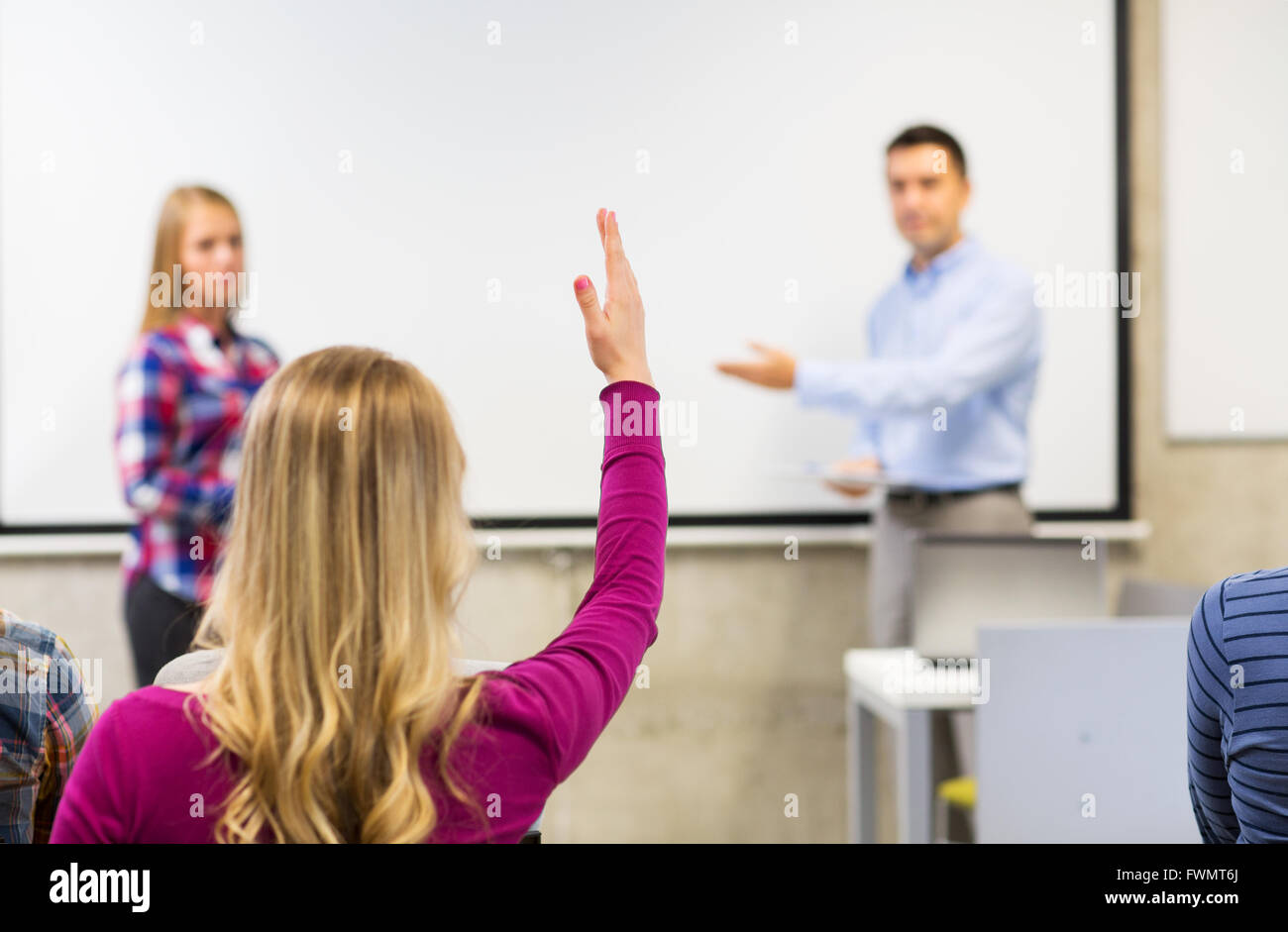 group of students in lecture hall Stock Photo - Alamy