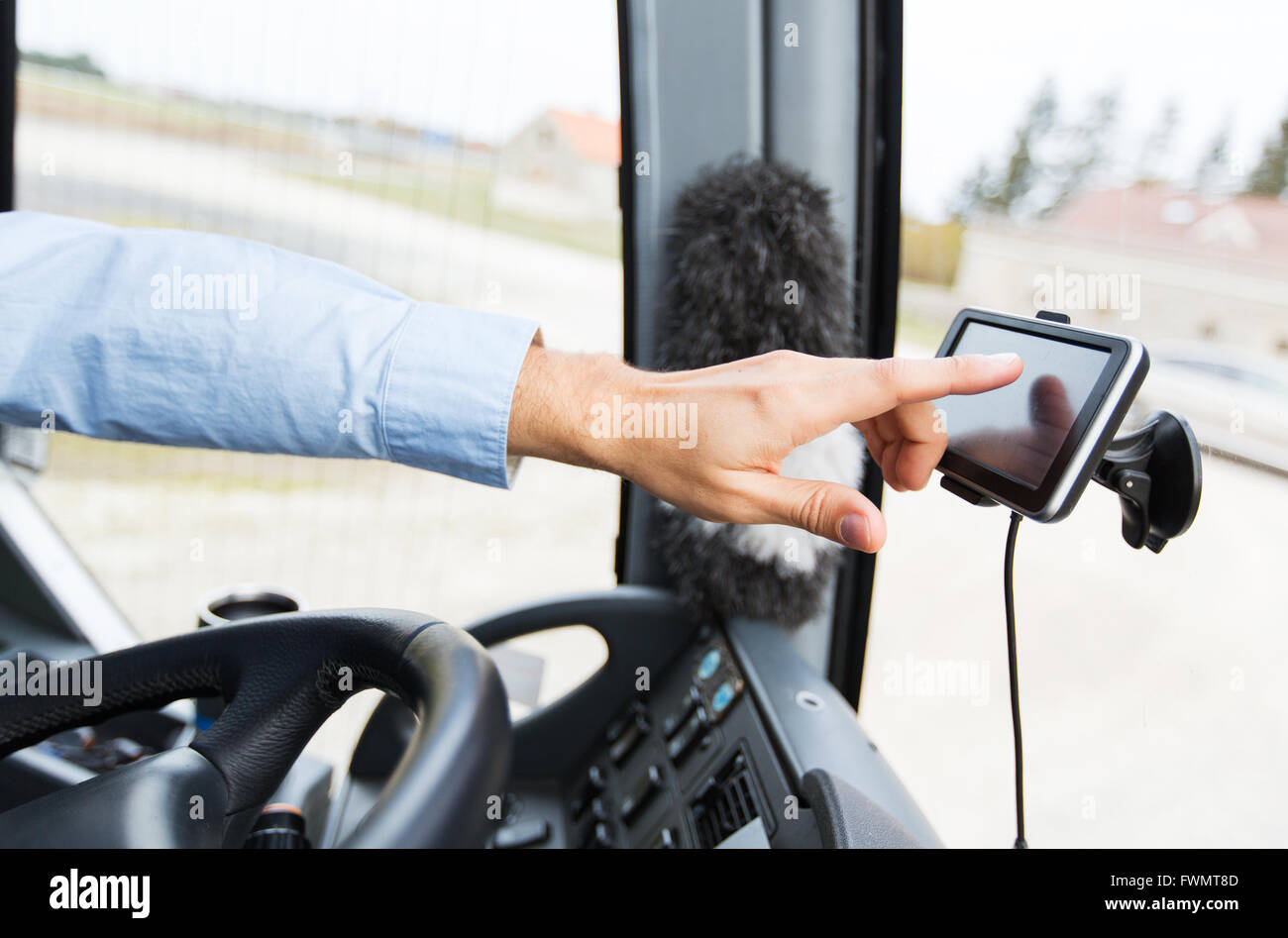 Driving gps application hi-res stock photography and images - Alamy