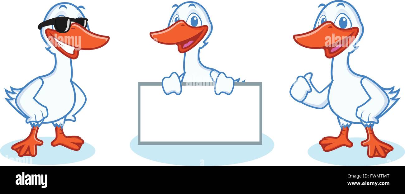 Goose Mascot Vector happy Stock Vector Image & Art - Alamy