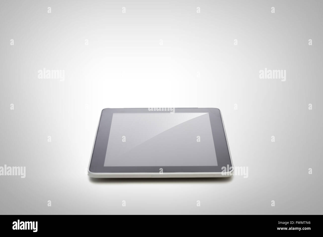 black tablet pc computer with blank screen Stock Photo - Alamy