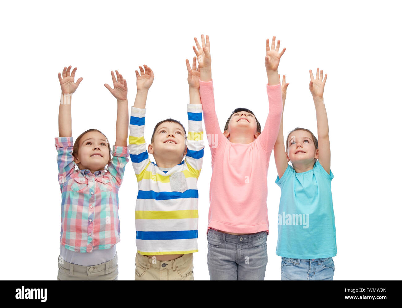 happy friends celebrating victory Stock Photo - Alamy
