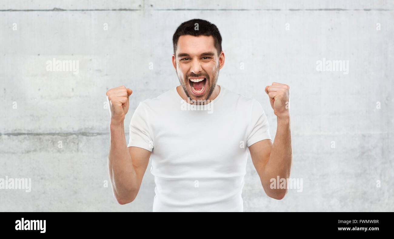 Young victory fan hi-res stock photography and images - Alamy
