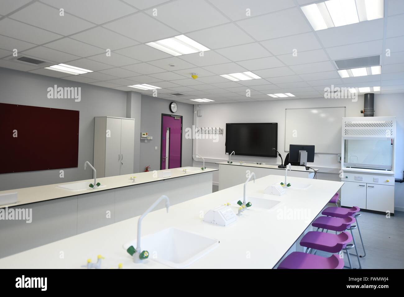 Science Class Room Stock Photo - Alamy