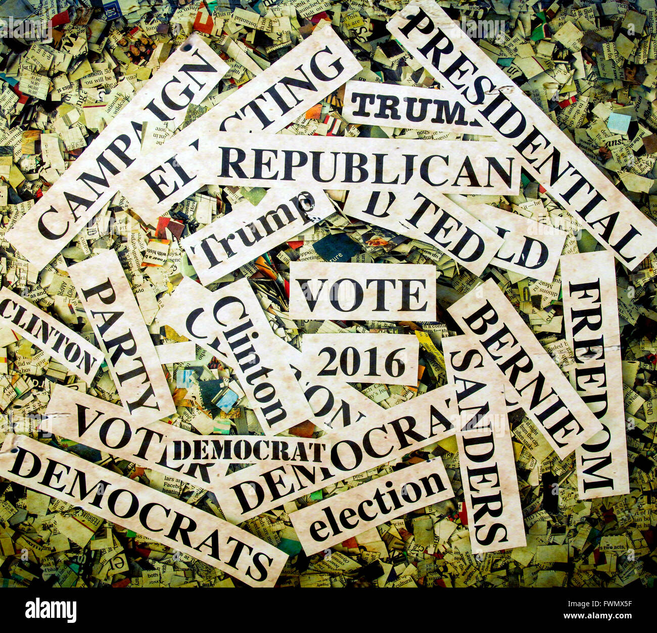 Trump sanders newspaper hi-res stock photography and images - Alamy